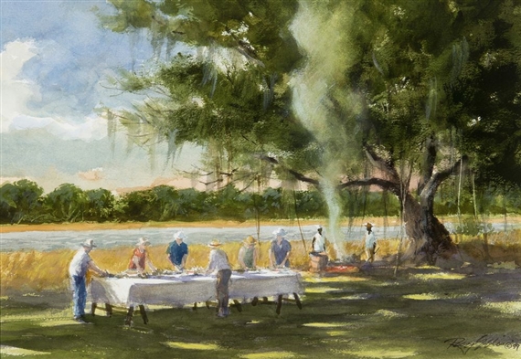 Ray Ellis | Late Afternoon Oyster Roast | MutualArt