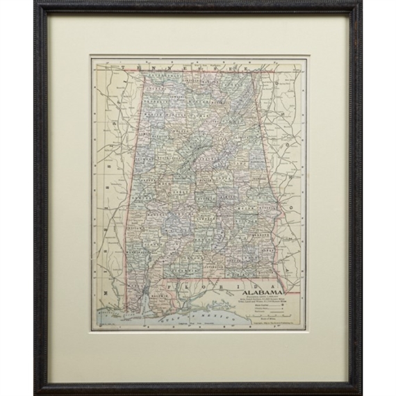 Crowell | Map of Alabama (1904) | MutualArt
