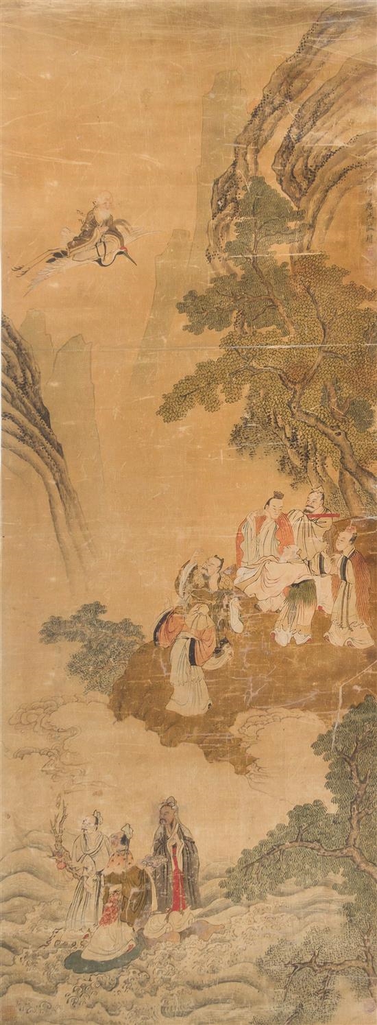 Gai Qi | A Gathering of Immortals to Celebrate Longevity | MutualArt