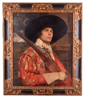 Alex deAndreis | PORTRAIT OF CAVALIER IN RED | MutualArt