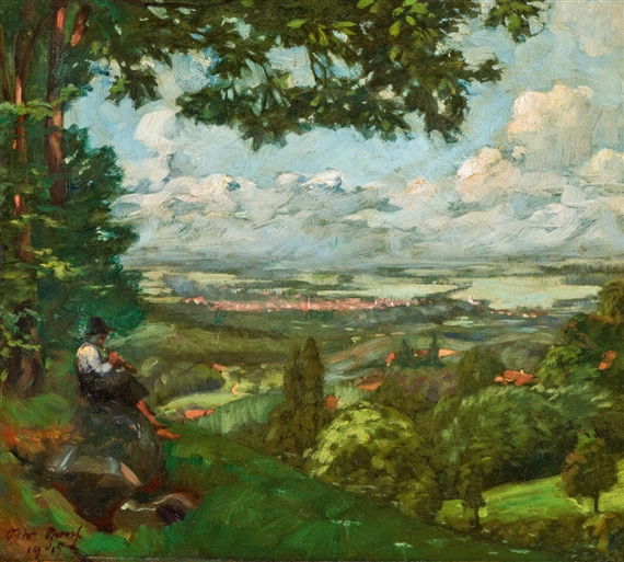 Graf Otto | View over the Rhine valley (1915) | MutualArt