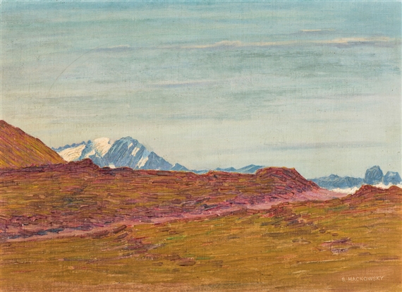 Siegfried Mackowsky | Morning at the Marmolata | MutualArt