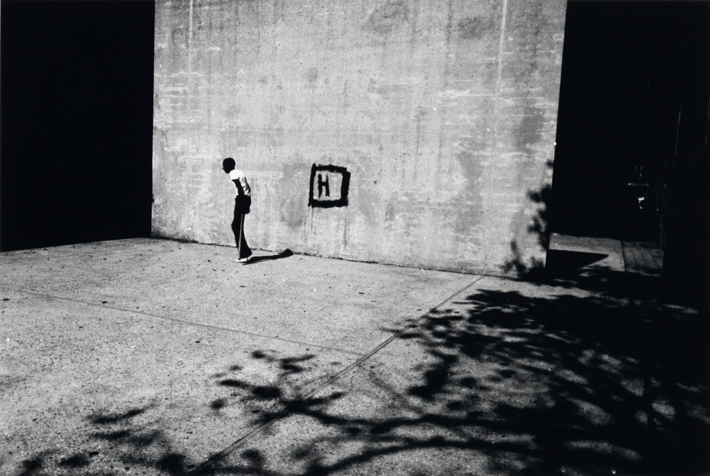 Louis Draper | Boy and H, Harlem (Stickball) (1960) | MutualArt