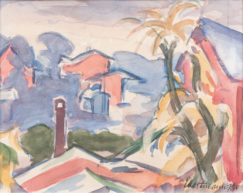 Erich Hartmann | Southern Landscape (1918) | MutualArt