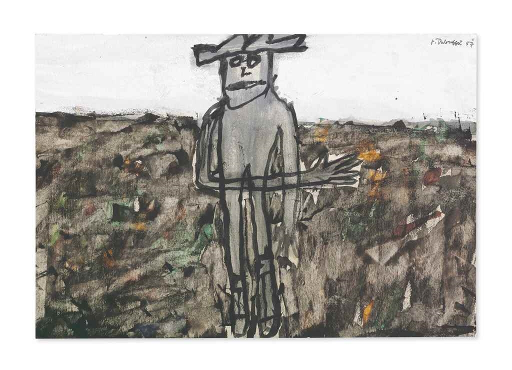 Jean Dubuffet | L'Ambulant (The Wanderer) (1957) | MutualArt