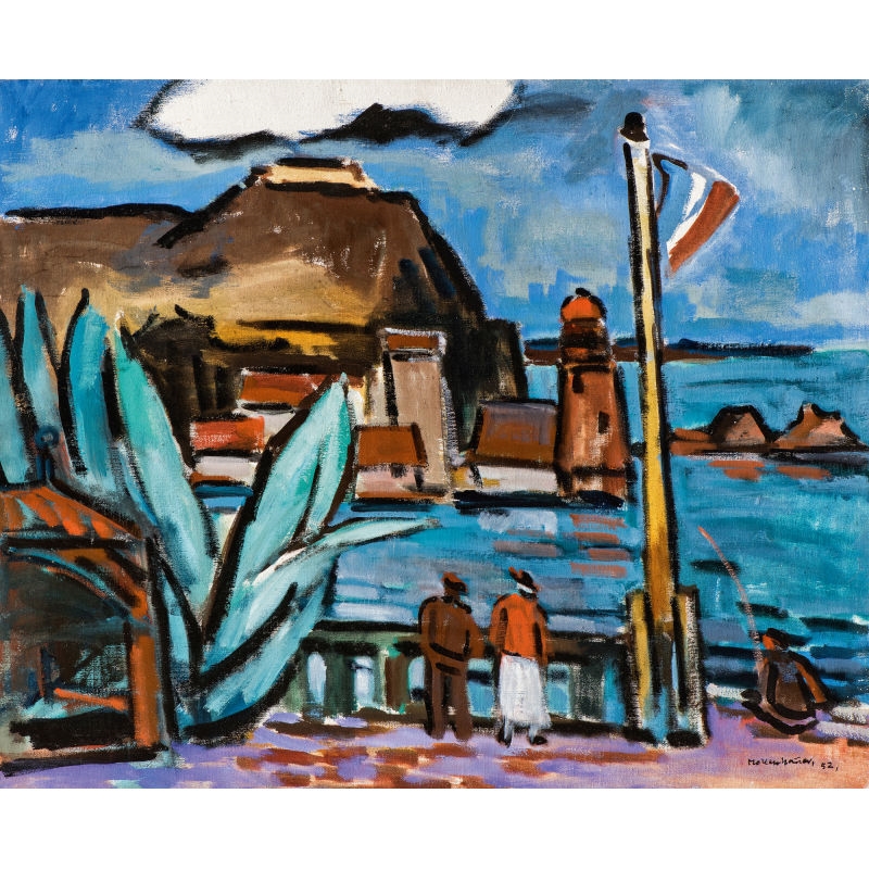 Ernst Mollenhauer | At the Harbour in Collioure (1952) | MutualArt