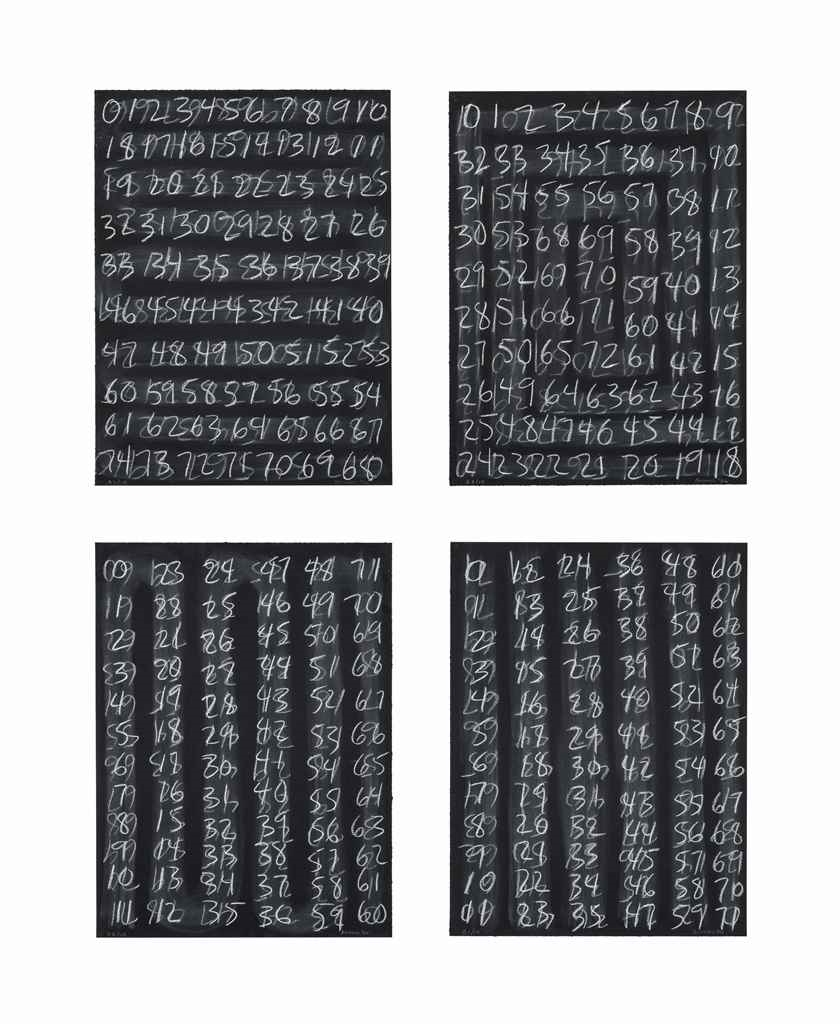 Mel Bochner | untitled (Newspaper Numbers) (1994) | MutualArt