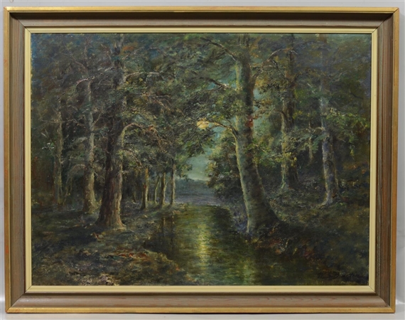 William Savery Bucklin | Moonlit Forest | MutualArt