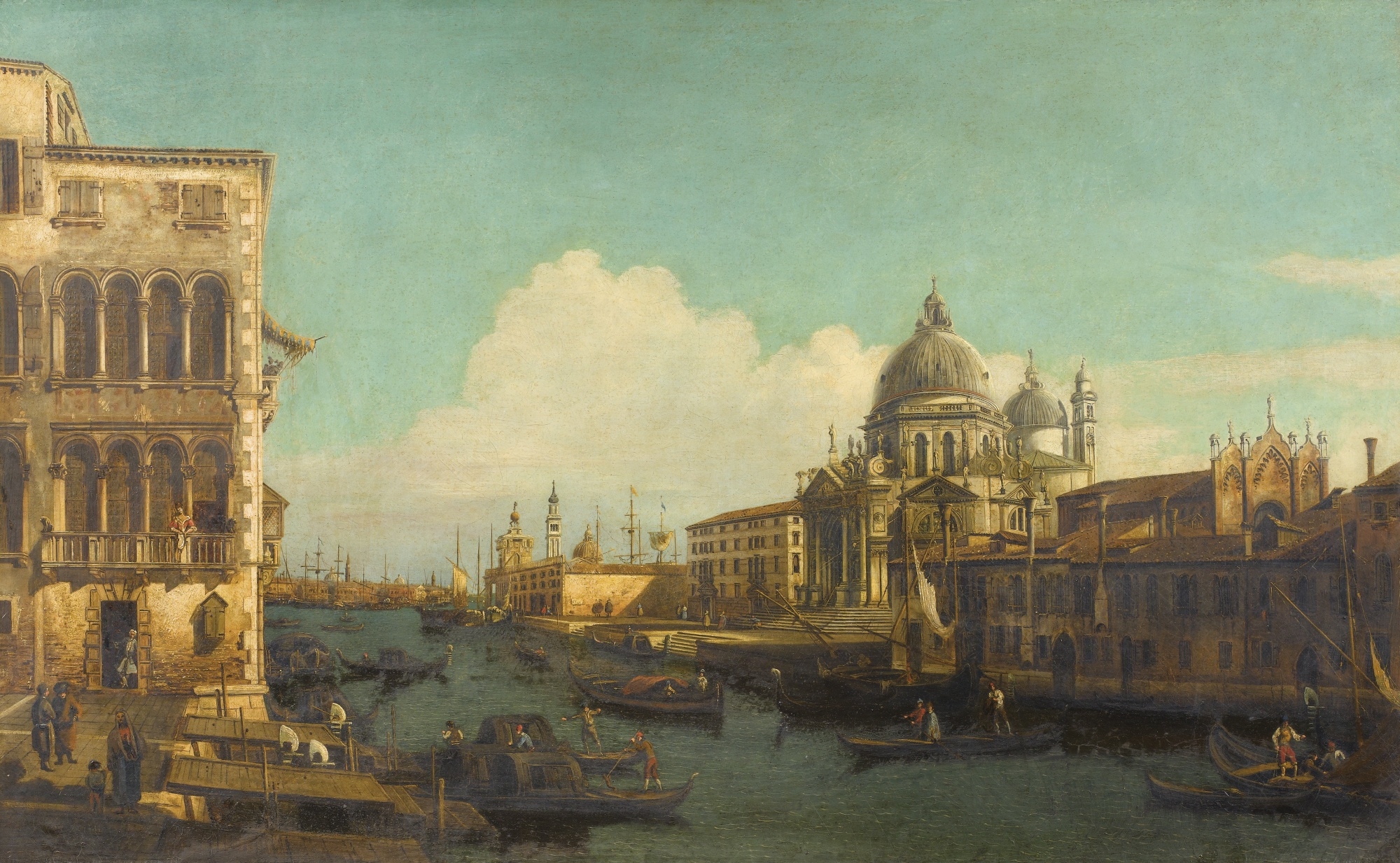 Bernardo Bellotto | VENICE, VIEW OF THE GRAND CANAL WITH SANTA MARIA ...