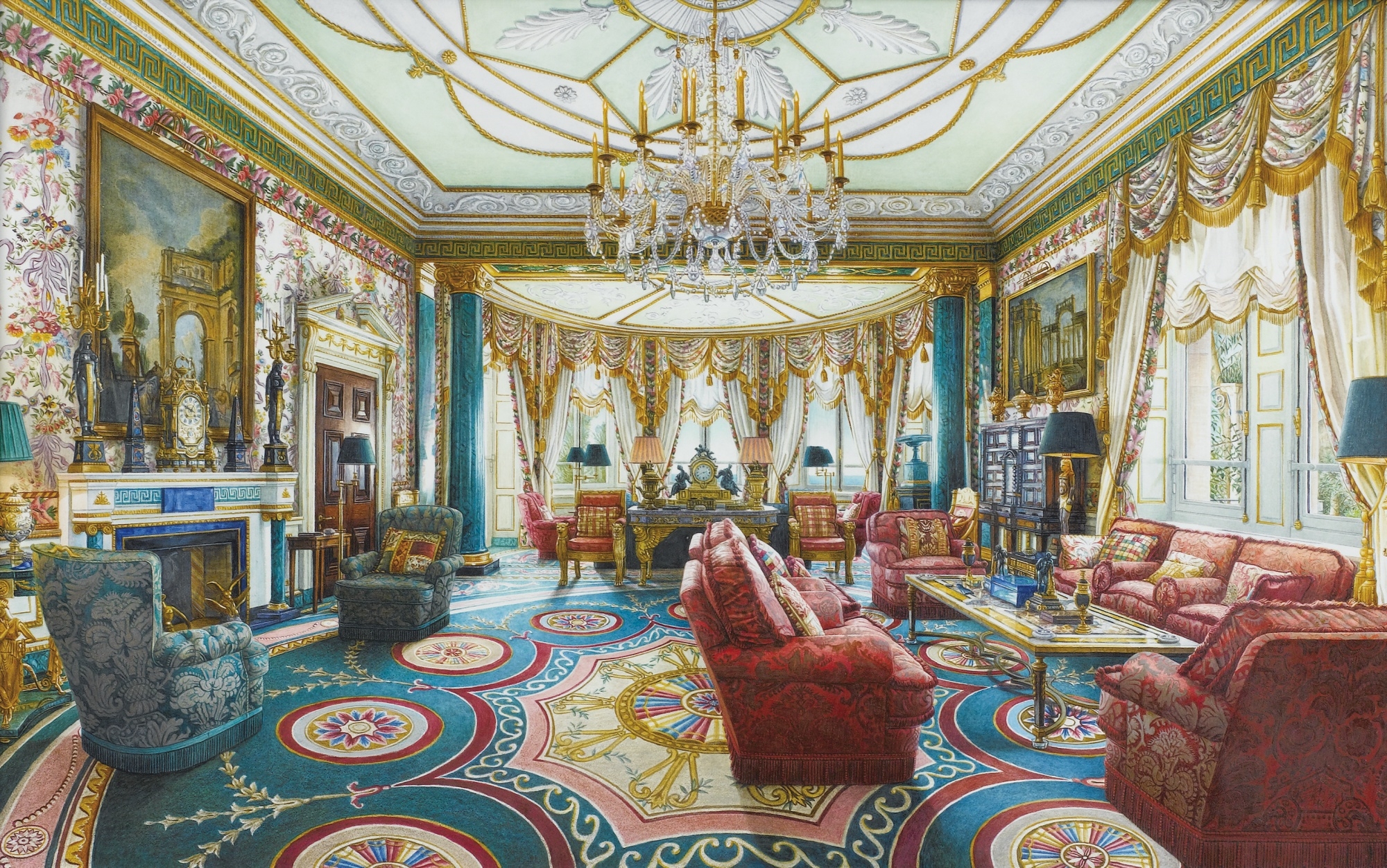 Isabelle Rey | LE GRAND SALON, CHÂTEAU BALSAN | MutualArt