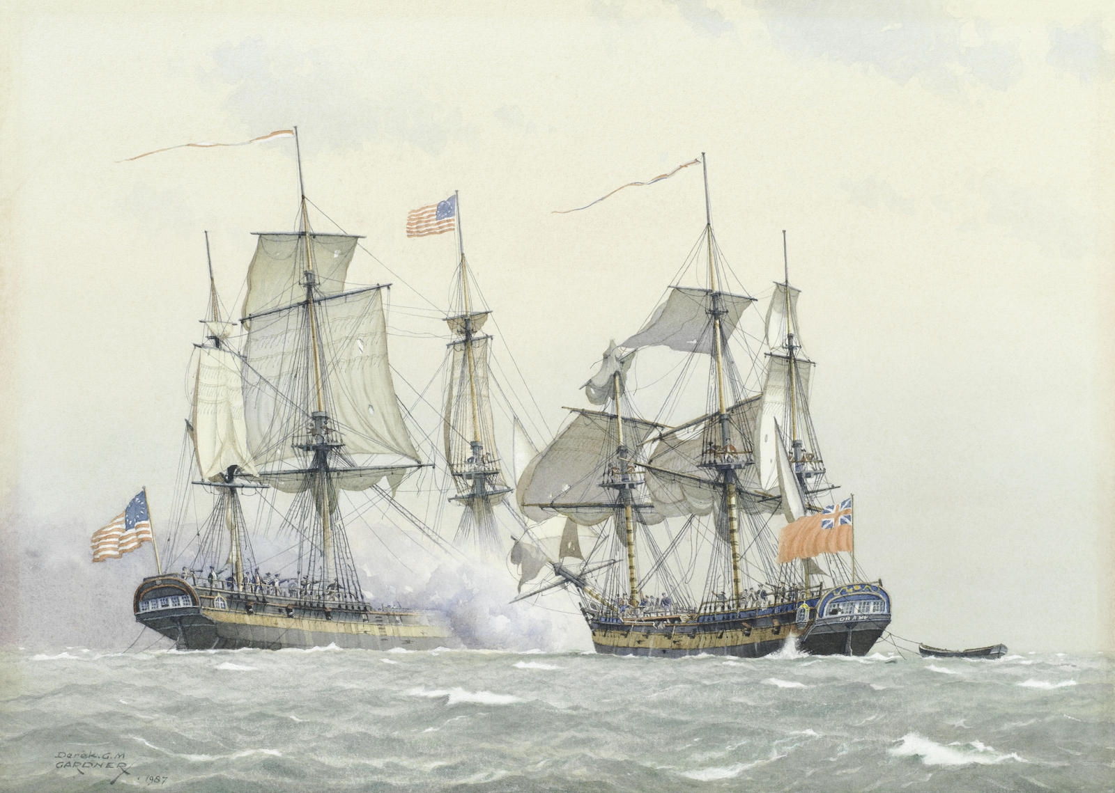 Derek Gardner | The capture of H.B.M 14.Gun Sloop Drake by the American ...