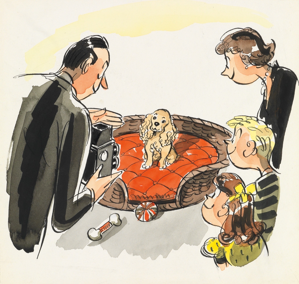 Barney Tobey | Tiger. Story illustration for Bite 'em, Tiger (1949 ...