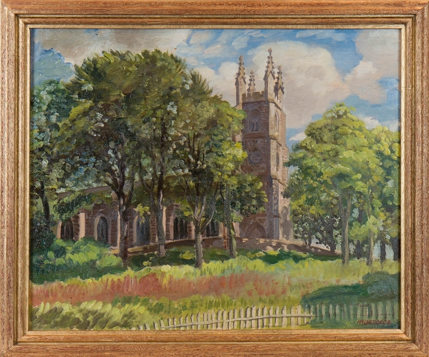 Alberto Morrocco | Snow on Magdalen Green | MutualArt