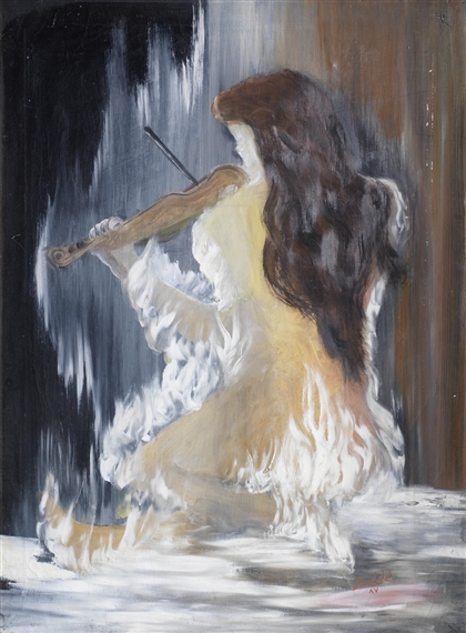 Layla Al-Attar | The Violin Player (1989) | MutualArt