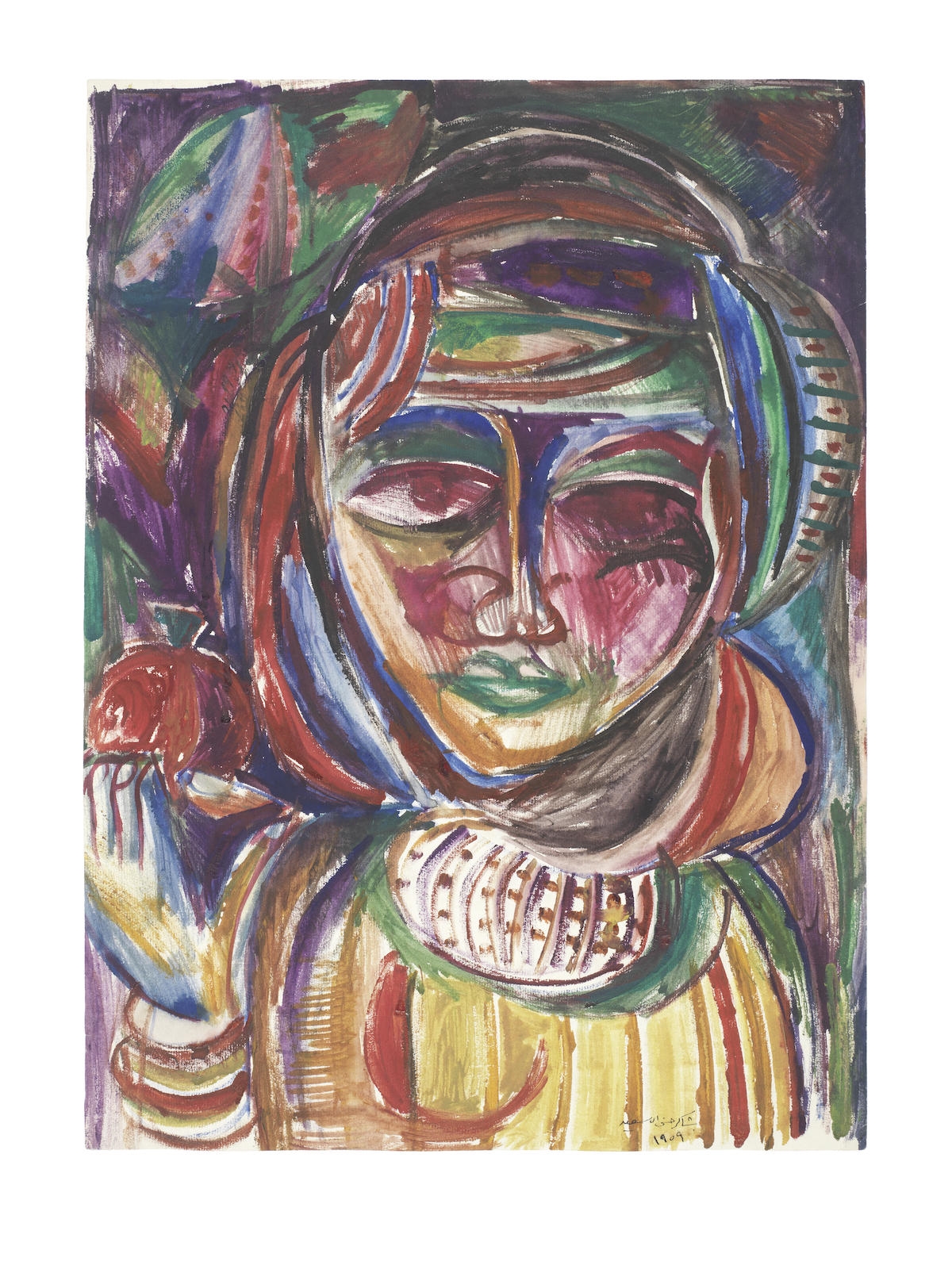 Shaker Hassan Al-Said | Portrait of a Girl (1959) | MutualArt