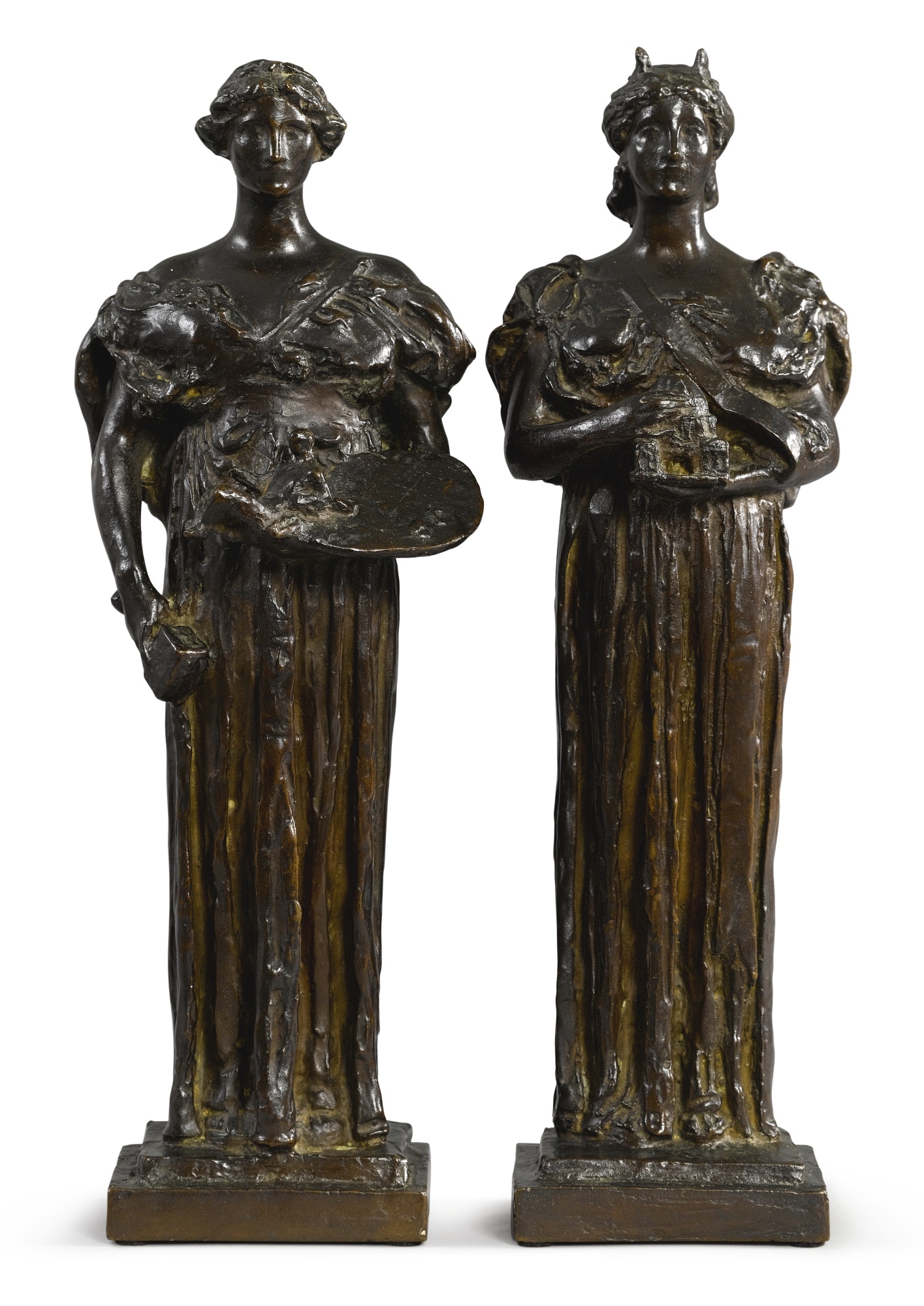 Daniel Chester French | ALLEGORIES FOR 'ARCHITECTURE' AND 'PAINTING AND ...