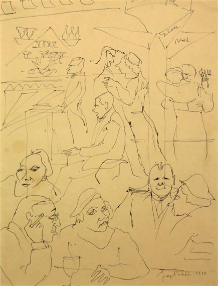 George Biddle | Net Fishing (1928) | MutualArt