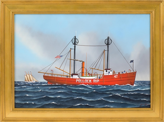 Jerome Howes | The lightship Pollack Rip | MutualArt