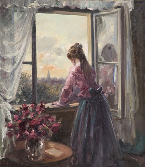 Curth Georg Becker | Woman at Window | MutualArt