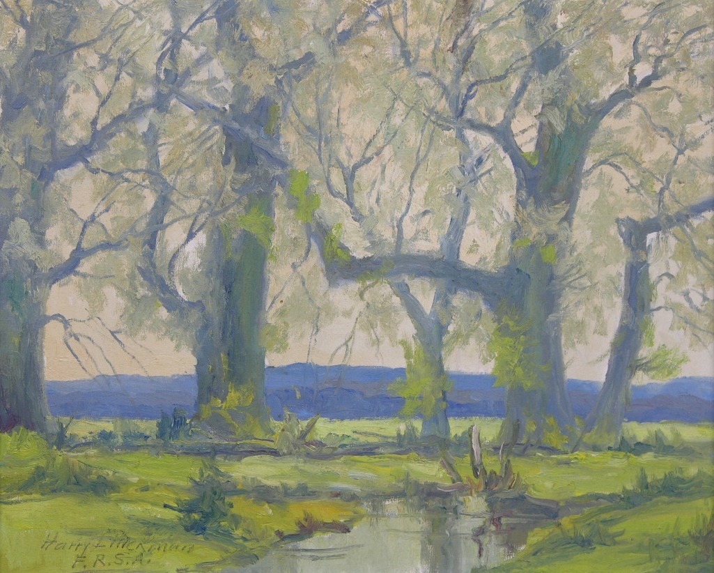 Harry L. Hickman | Landscape with trees | MutualArt