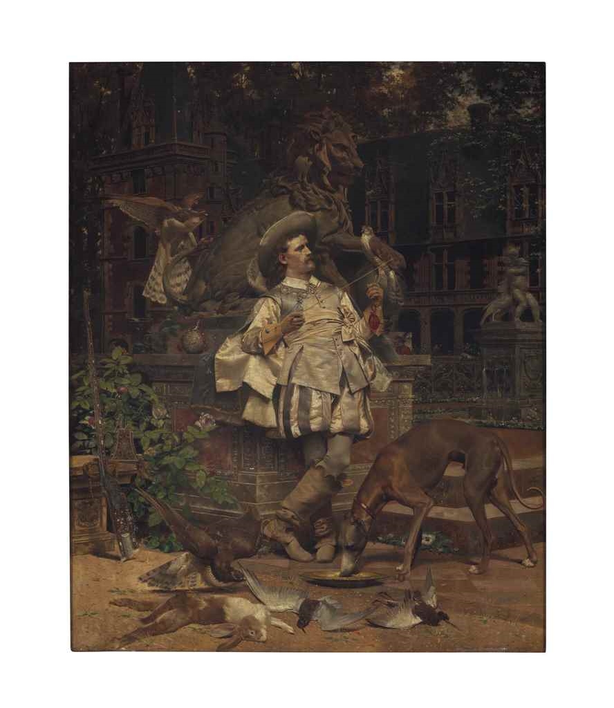 Paul Alphonse Viry | The Falconer (1877) | MutualArt