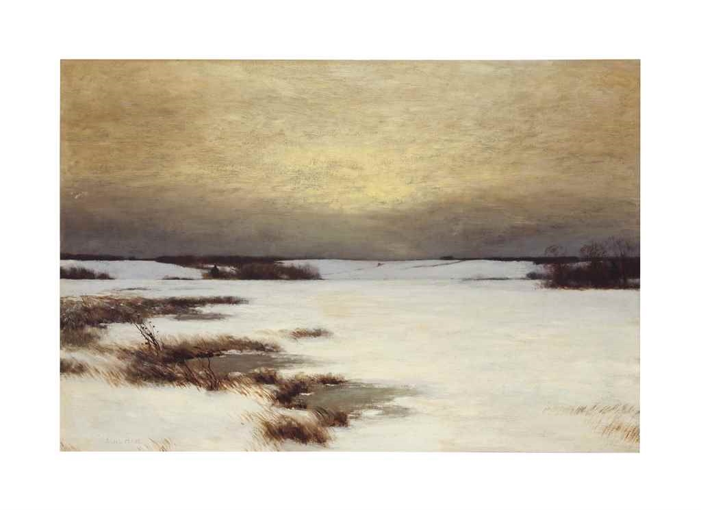 Bruce Crane | WINTER LANDSCAPE | MutualArt