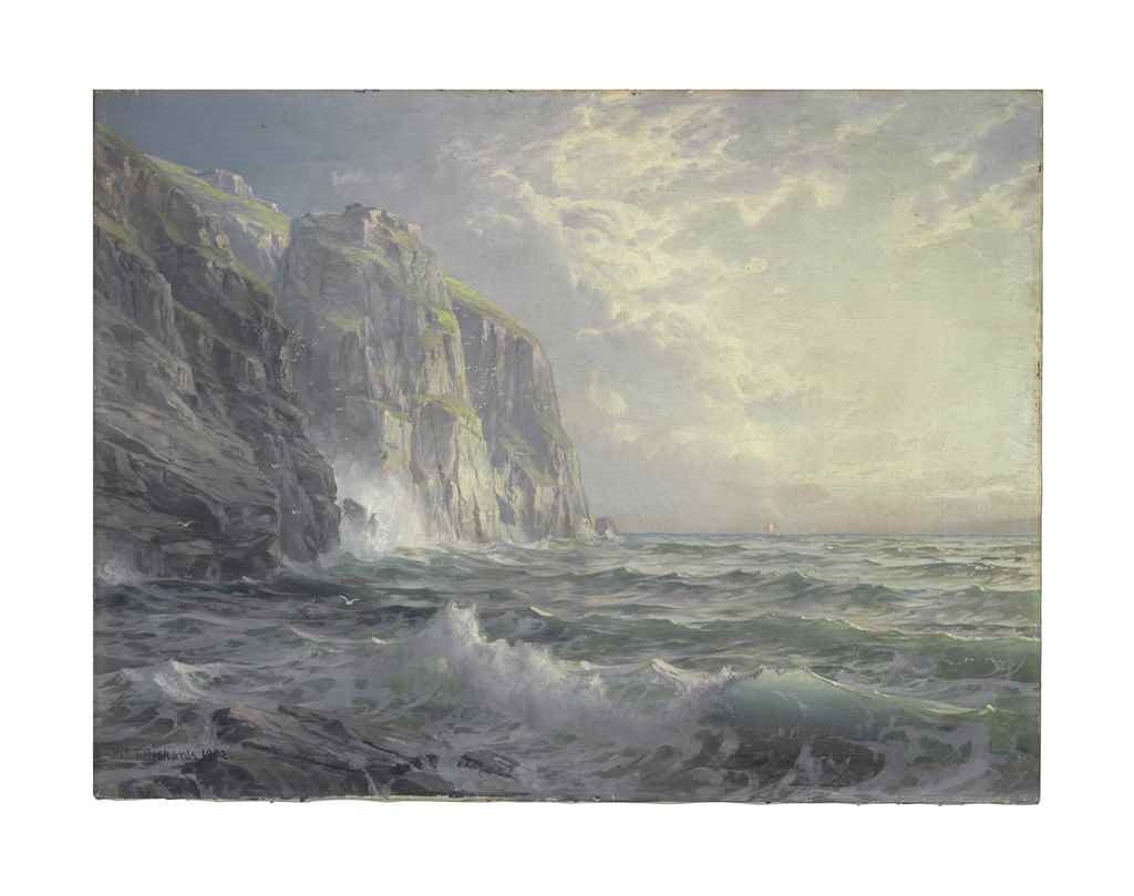 William Trost Richards | Water Gate, Cornwall, England (1902) | MutualArt