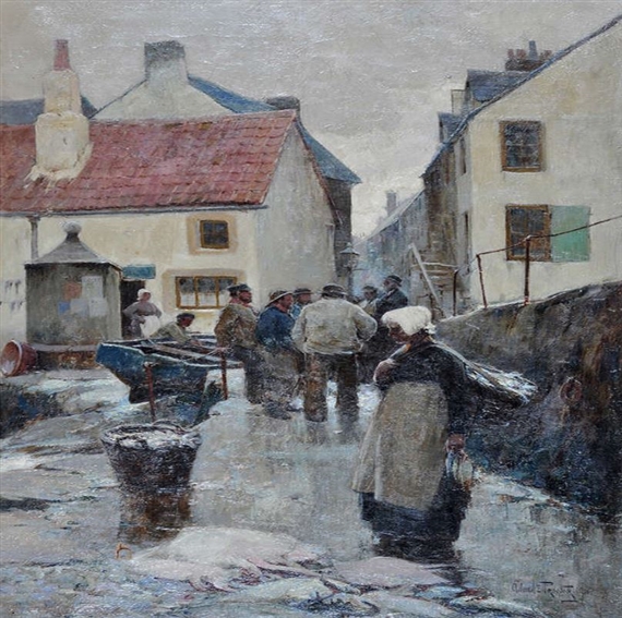 Adam Edwin Proctor | Inspecting The Catch (1894) | MutualArt