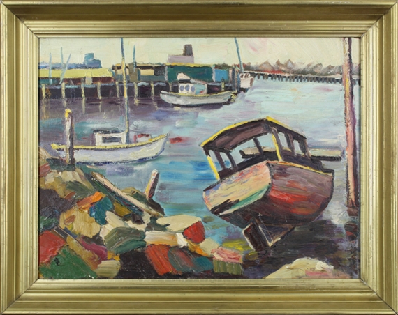 Selden Connor Gile | HARBOR SCENE (Circa 1920) | MutualArt