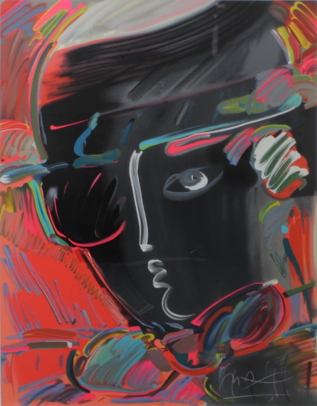 Peter Max | ZERO WITH BOWLER (1990) | MutualArt