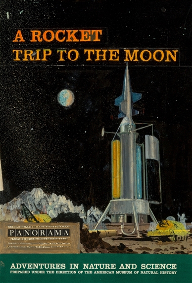 Chesley Bonestell | A Rocket Trip to the Moon | MutualArt