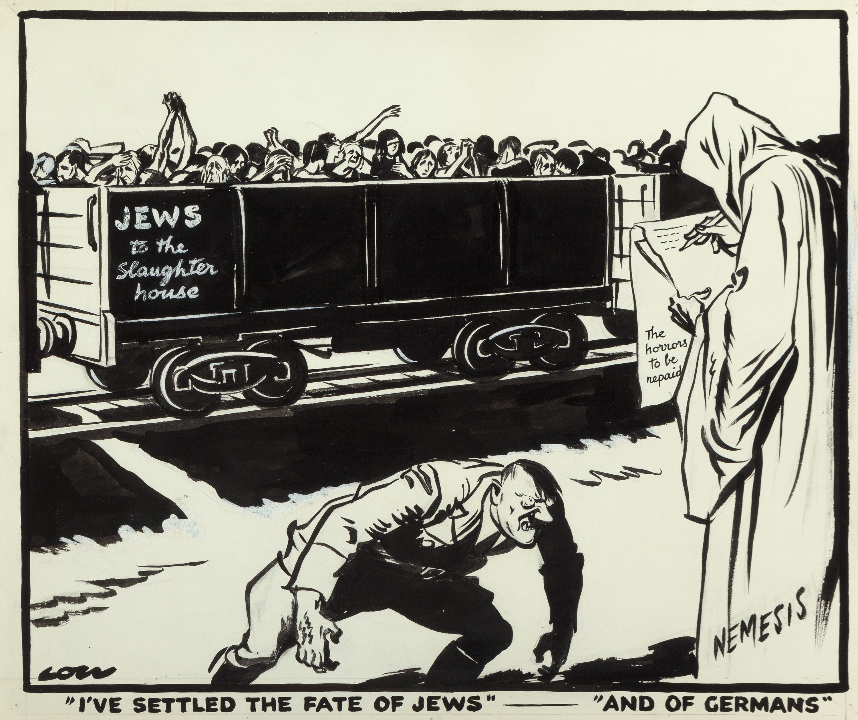 Sir David Low | I've Settled the Fate of Jews and of Germans (1942 ...