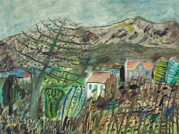Werner Gilles | Landscape in Ischia (Circa 1950) | MutualArt
