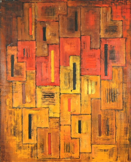 Adolf Richard Fleischmann | Composition #97 in Red and Yellow (1957 ...