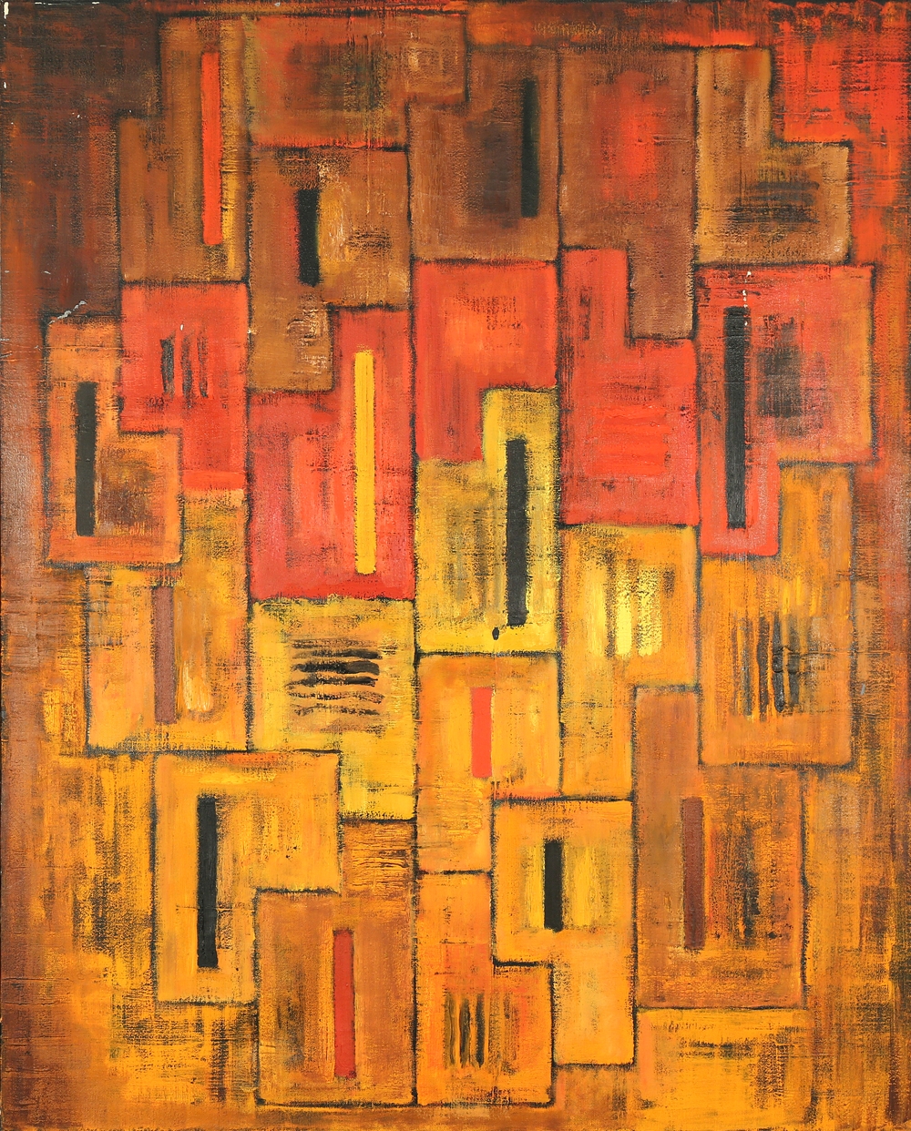 Adolf Richard Fleischmann | Composition #97 in Red and Yellow (1957 ...