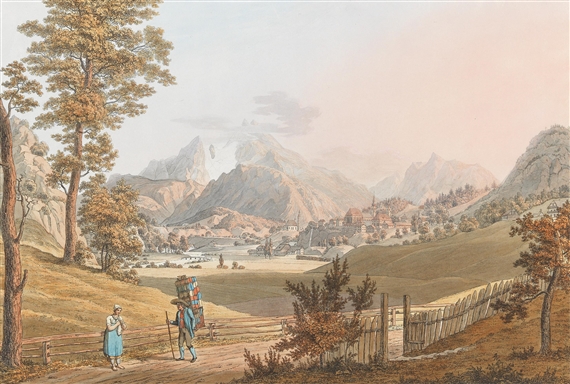 Carl Heinrich Rahl | Berchtesgaden and Watzmann (Circa 1820) | MutualArt