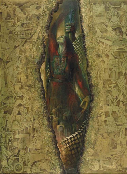 Suleiman Mansour | The Rising (1977) | MutualArt