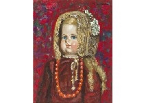 Konosuke Tamura | Doll with red necklace | MutualArt