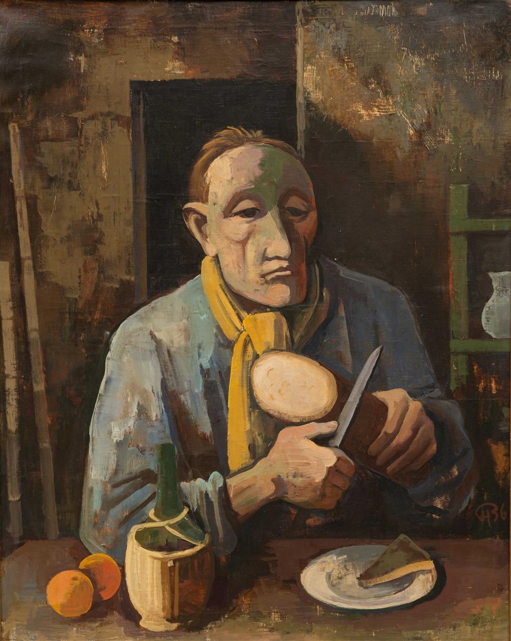 Karl Hofer | Kartenspieler (Card players) (Circa 1935) | MutualArt