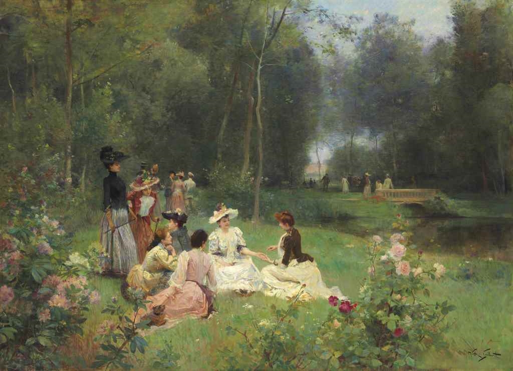 Victor-Gabriel Gilbert | An early start (1883) | MutualArt