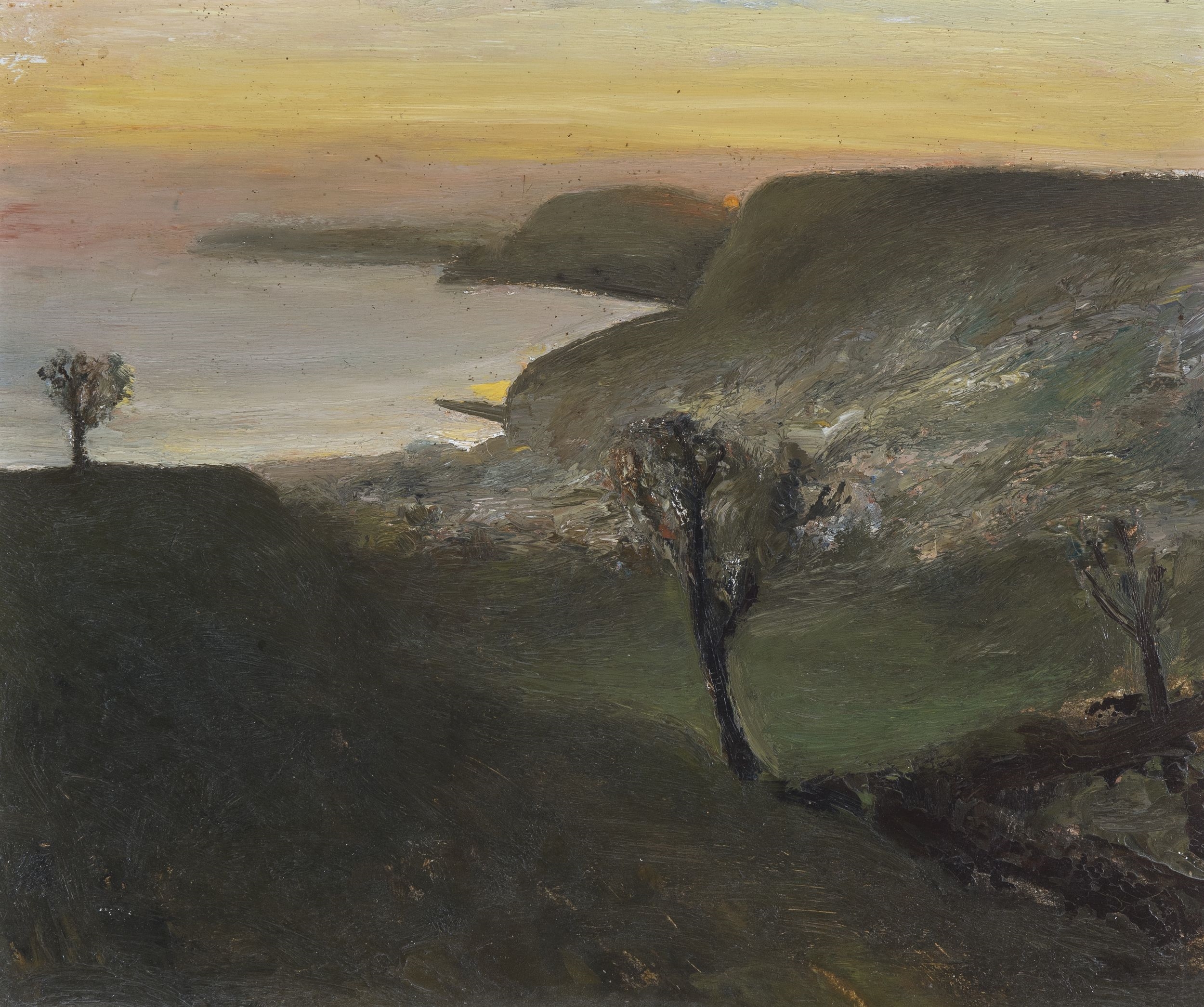 Constant Permeke | Landscape with seaview in Devonshire (1916) | MutualArt