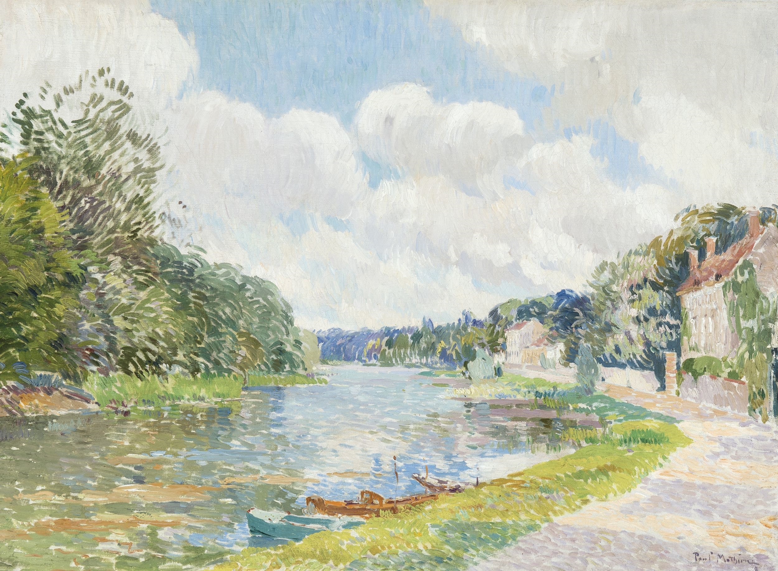 Paul Mathieu | Vue de la Meuse (1918) | MutualArt