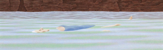 Alex Colville | Floating Woman (1990) | MutualArt