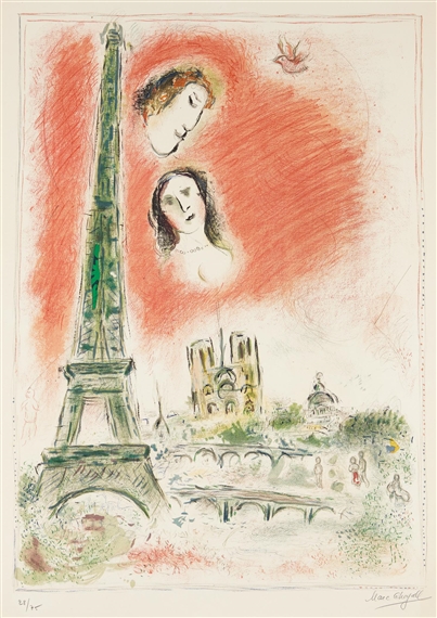 Marc Chagall | The Dream of Paris (1969 - 1970) | MutualArt