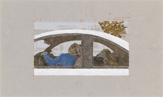 Alex Colville | Study for Dog in Car (1999) | MutualArt