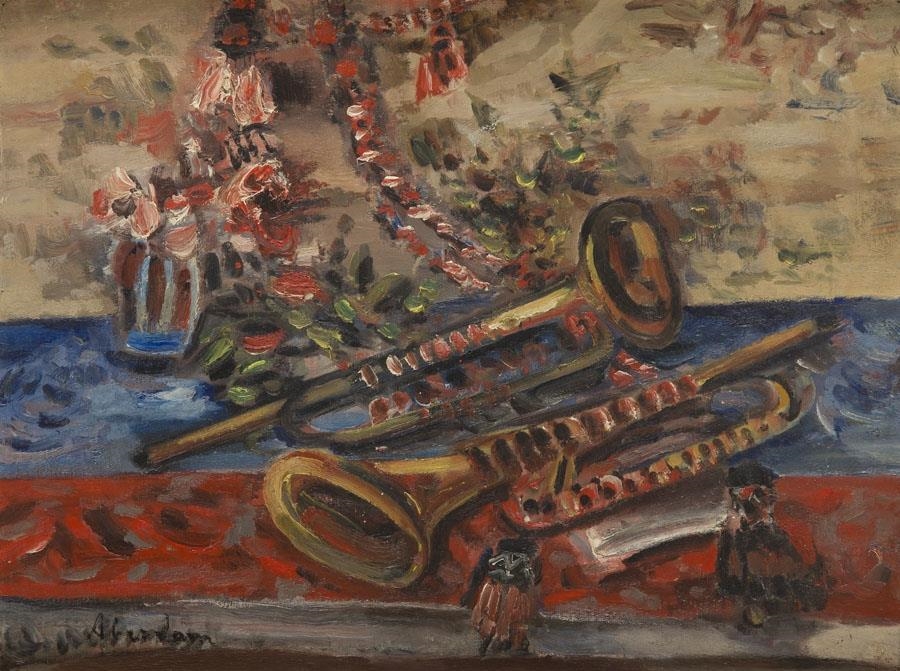 Alfred Aberdam | Still Life with Trumpets | MutualArt