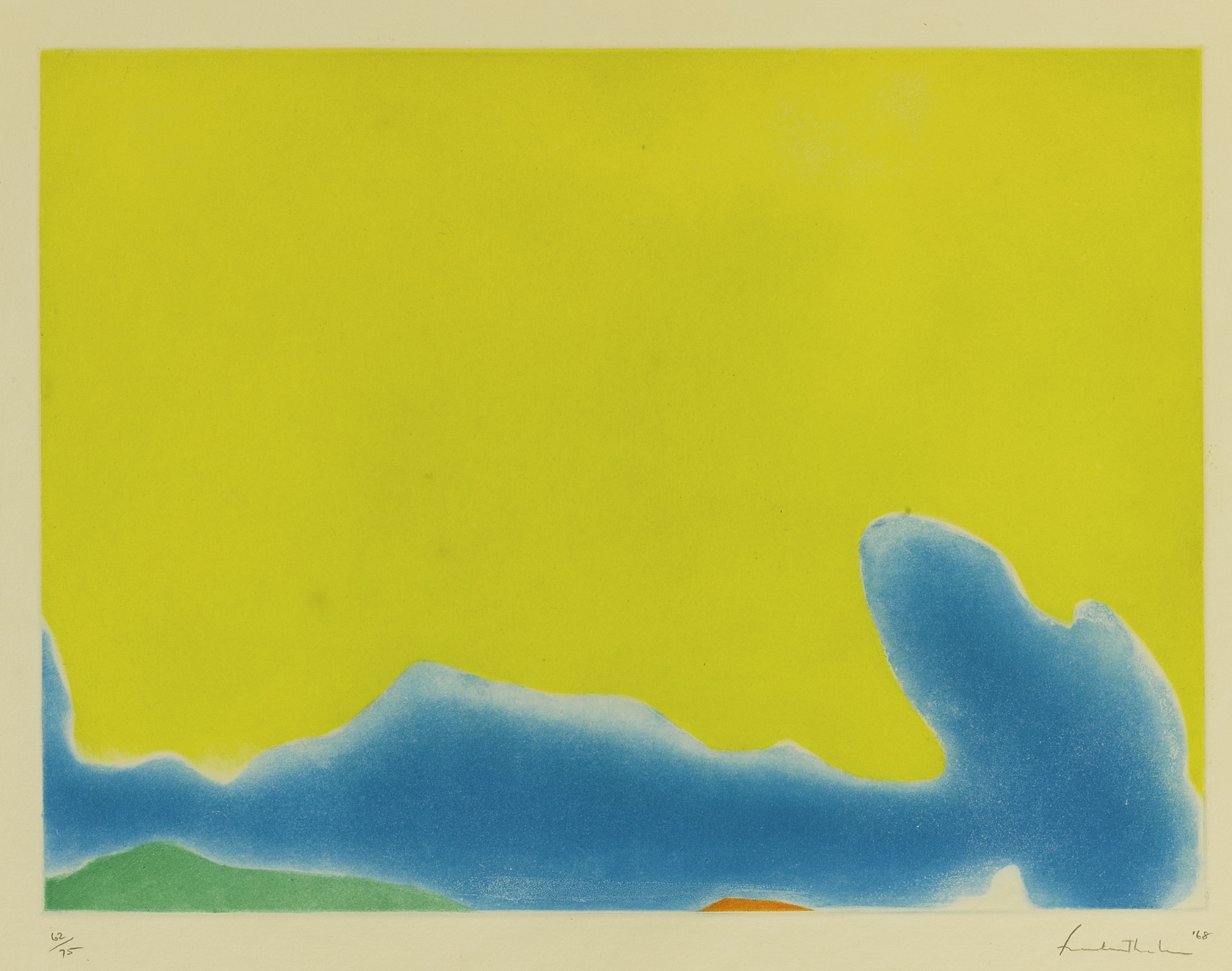 Helen Frankenthaler | Yellow Span (1968) | MutualArt