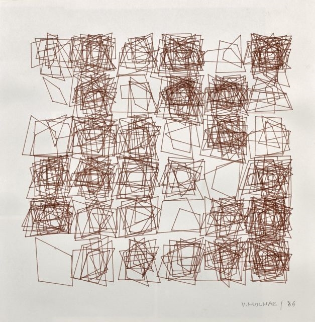 Vera Molnar | Structure de quadrilatères (1985) | MutualArt