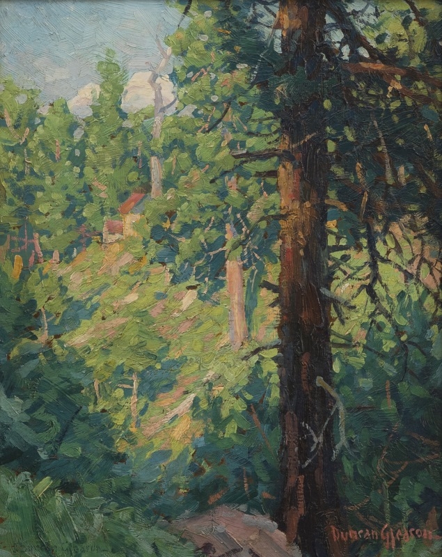 Joe Duncan Gleason | Mountain Cabin at Crestline | MutualArt