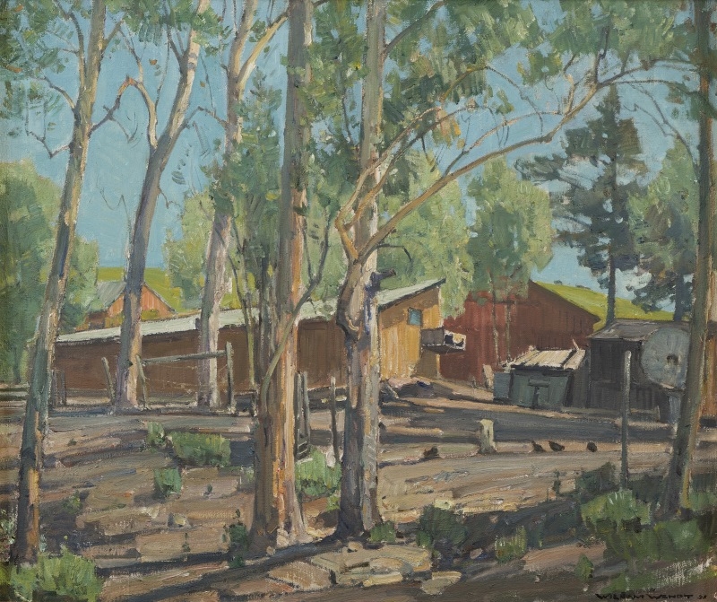 William Wendt | Autumn Landscape with Eucalyptus | MutualArt